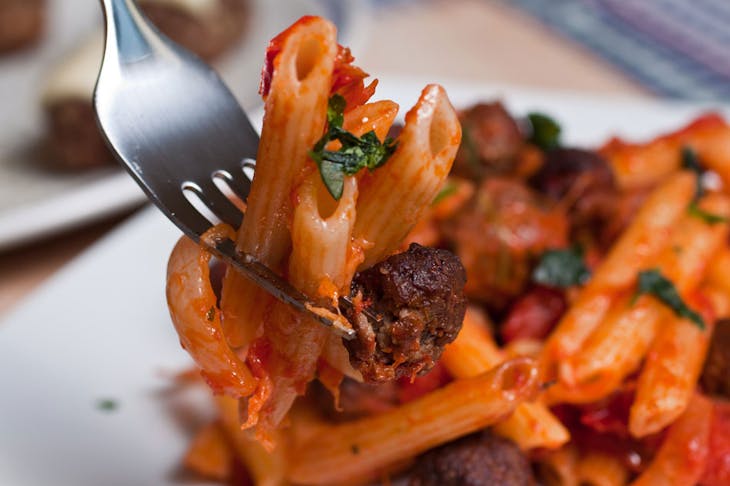 Three Cheese Meatball Penne Rigate Bake - Azure Standard