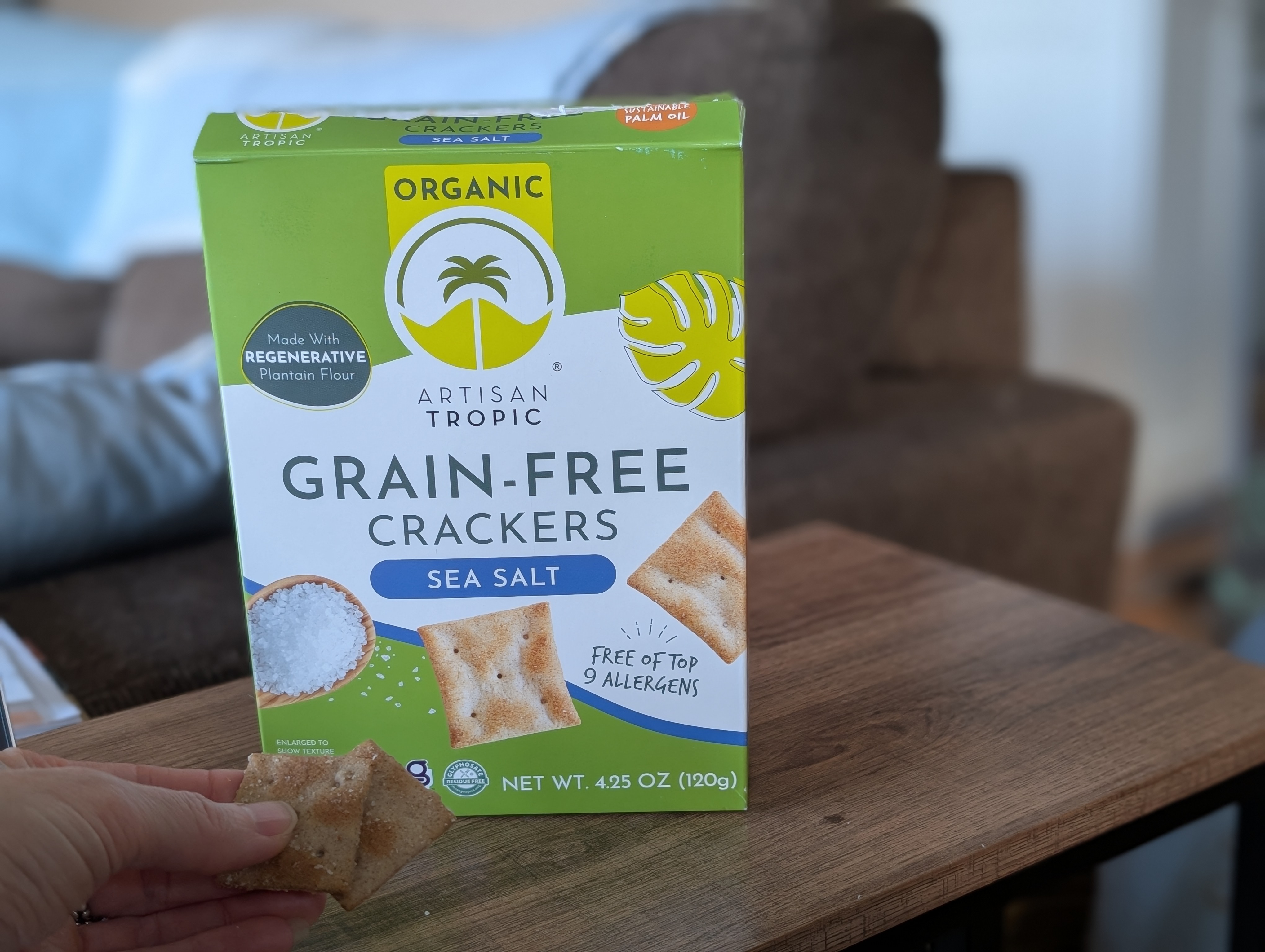 Product Review: Artisan Tropic Grain-Free Crackers, Sea Salt - Azure ...