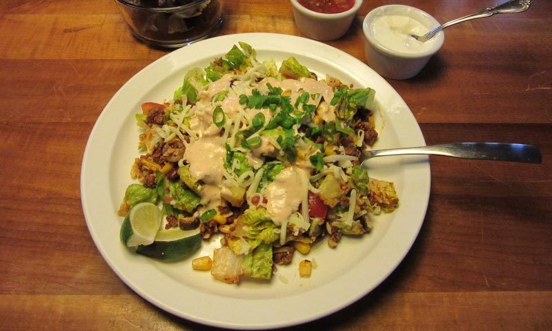 Make a Delicious Taco Salad with Taco Ranch Dressing - Azure Standard