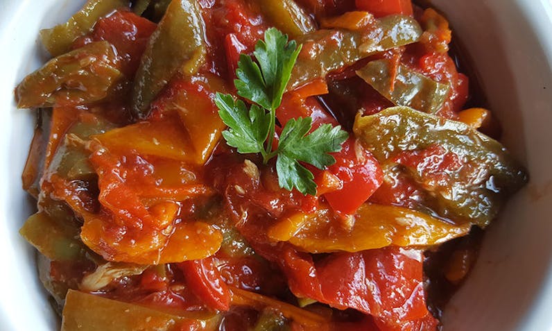 Salata Matbucha: Cooked Bell Pepper & Tomato Salad - Azure Standard