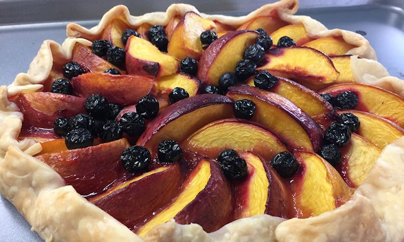 Delicious Rustic Tart with Nectarines & Aronia Berries - Azure Standard
