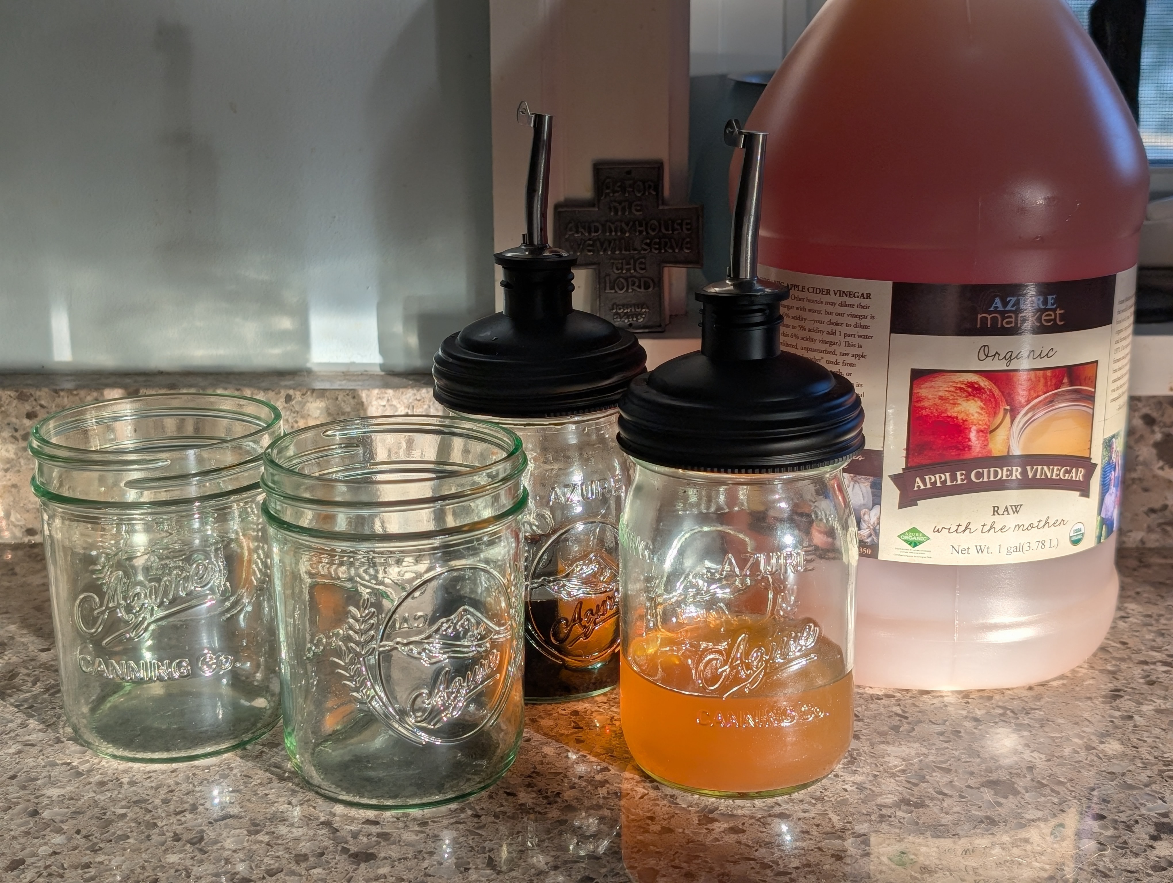 Simplify Your Kitchen with Azure Jars + Pour Lids for Kitchen Liquids ...