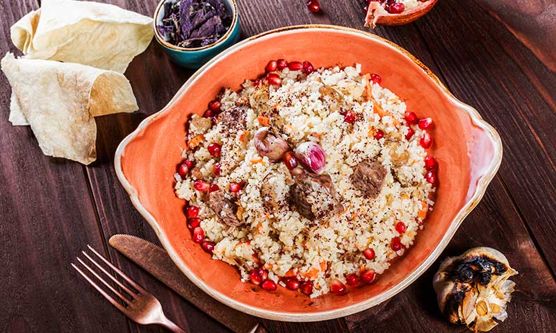 Best One Pot Rice Pilaf with Pomegranate Seeds - Azure Standard