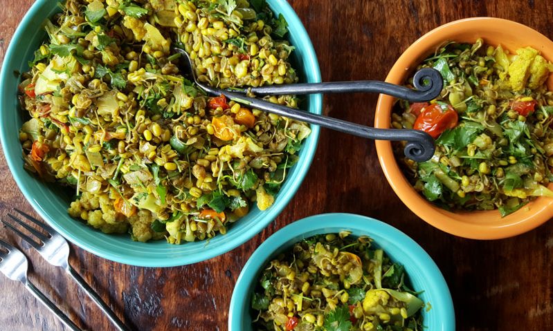 How to Sprout Mung Beans & Make a Warm Mung Salad - Azure Standard