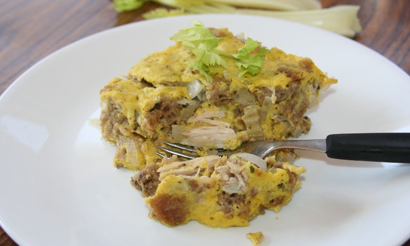 RECIPE: Turkey Stuffing Casserole with Homemade Broth - Azure Standard