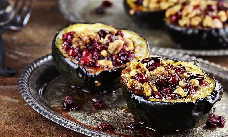 Stuffed Winter Squash with Cranberries & Nuts - Azure Standard